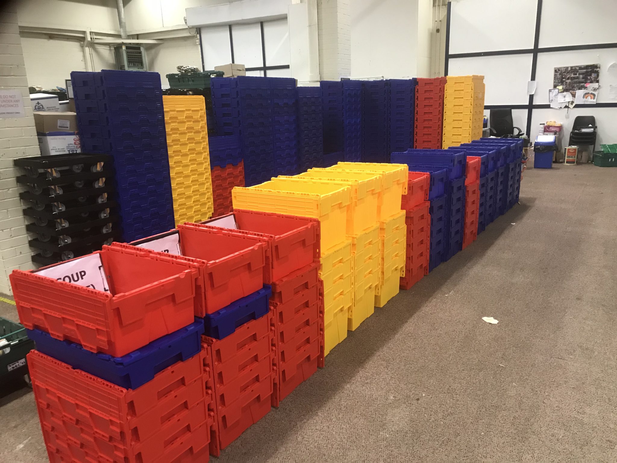 Loadhog getting our warehouse sorted! | Sheffield S6 Foodbank