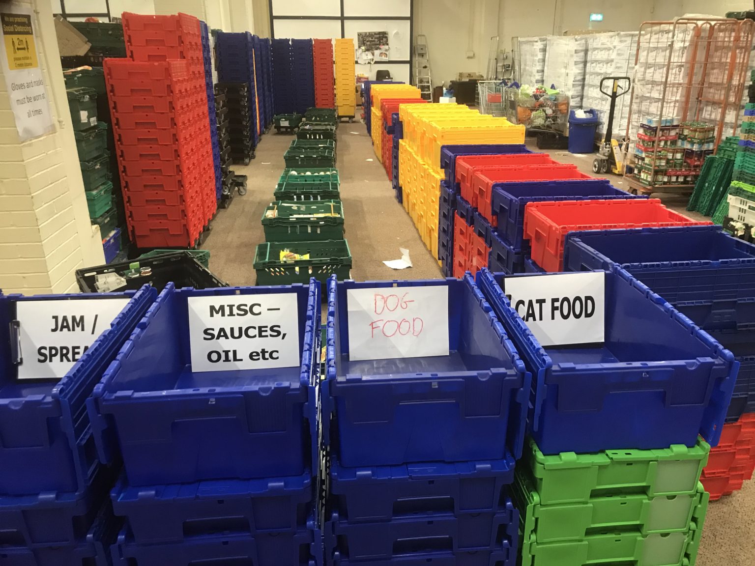 Loadhog getting our warehouse sorted! | Sheffield S6 Foodbank